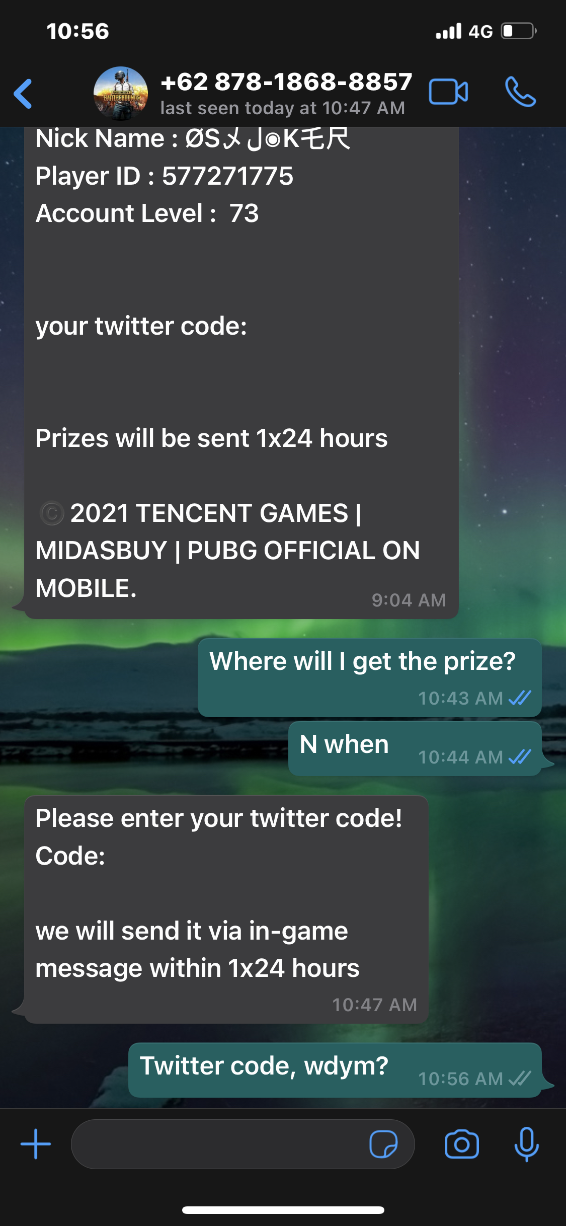 Alerting a scam :winner: - PUBG MOBILE