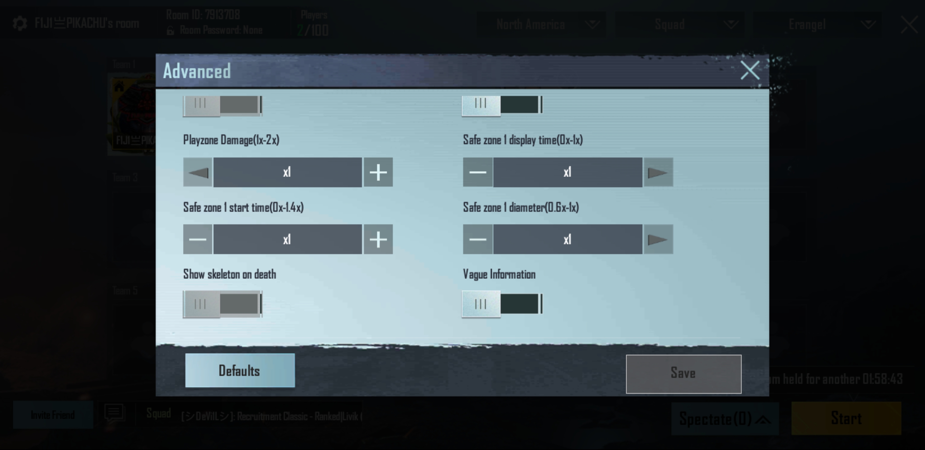 Has the loot Settings been removed from the advanced room card? - PUBG MOBILE