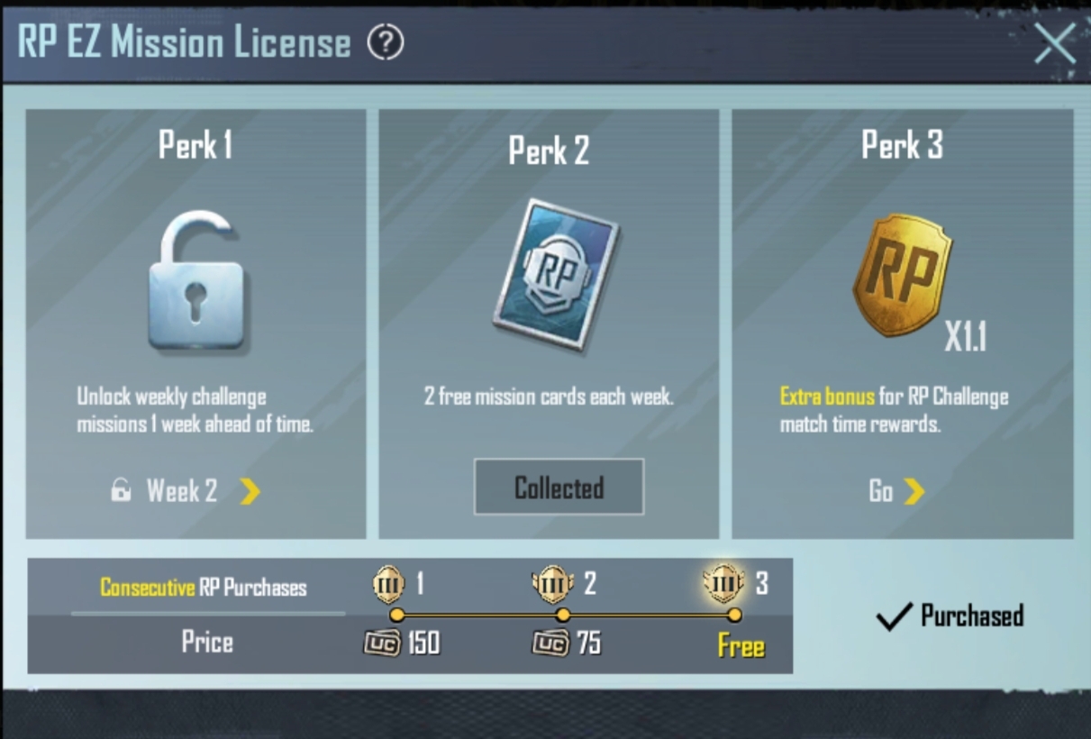 Have you activated your RP EZ Mission License yet? - PUBG MOBILE