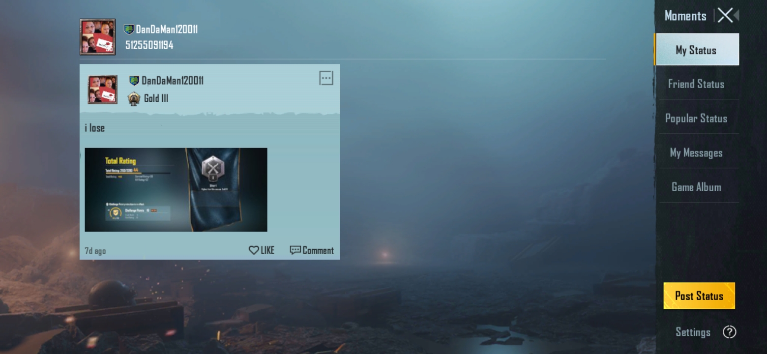 My share match results works but I shared and didnt get credit for it - PUBG MOBILE
