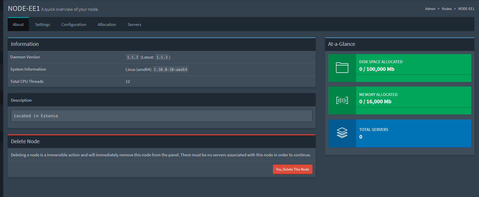 On the server - Pterodactyl Installation Script