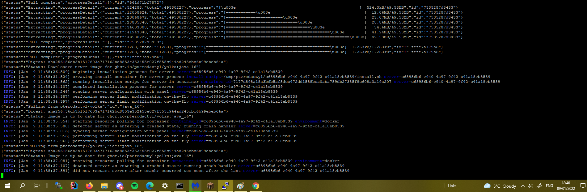 On the server - Pterodactyl Installation Script