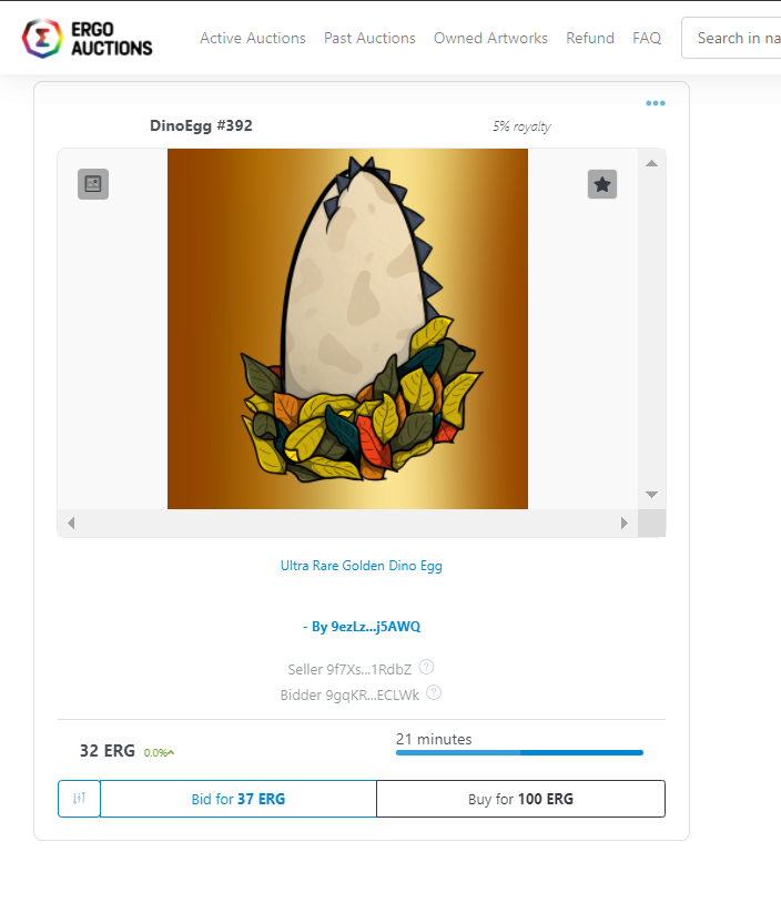 buys the dip - Ergo Platform