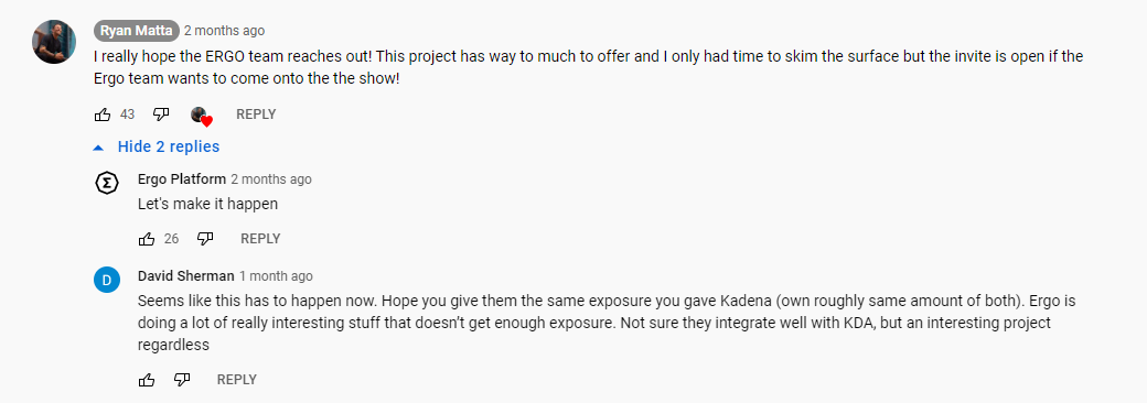 buys the dip - Ergo Platform