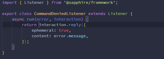 reload ts server - Sapphire - Imagine a framework