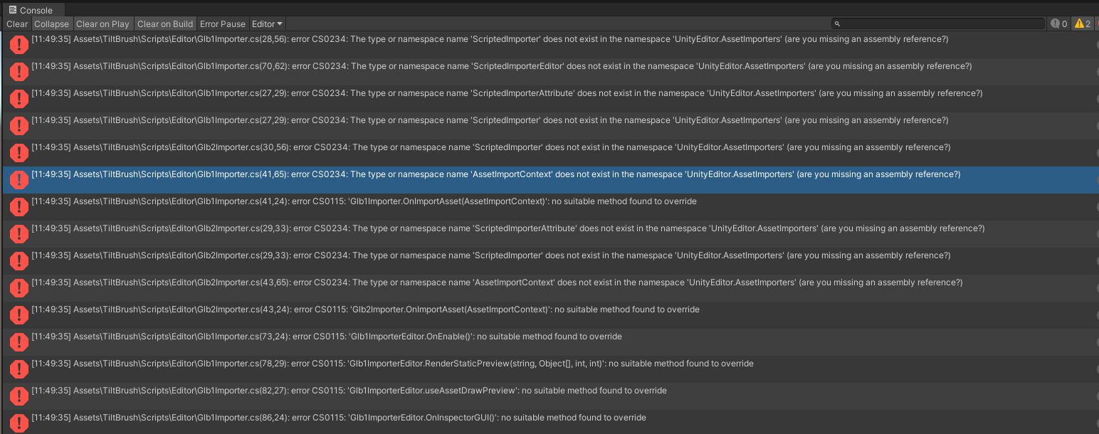 Can you explain the steps you're following to install it in more detail? - Open Brush, Open ...