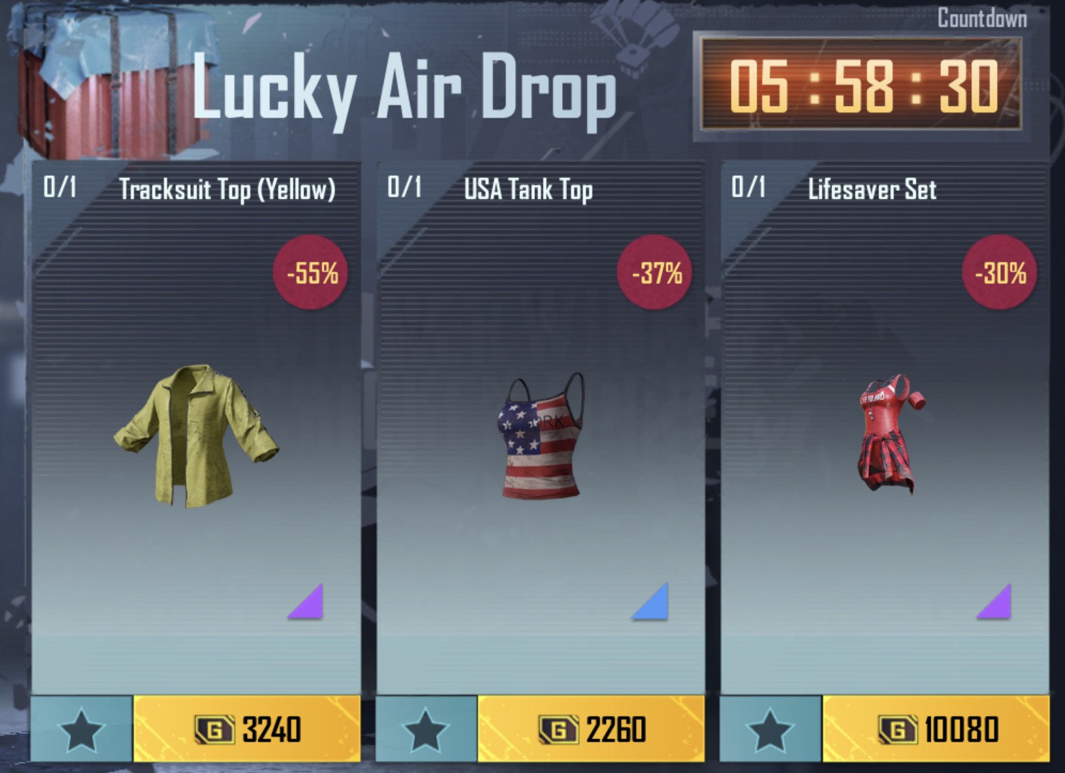 The weapon skin is already in a crate in the shop with other weapons ...