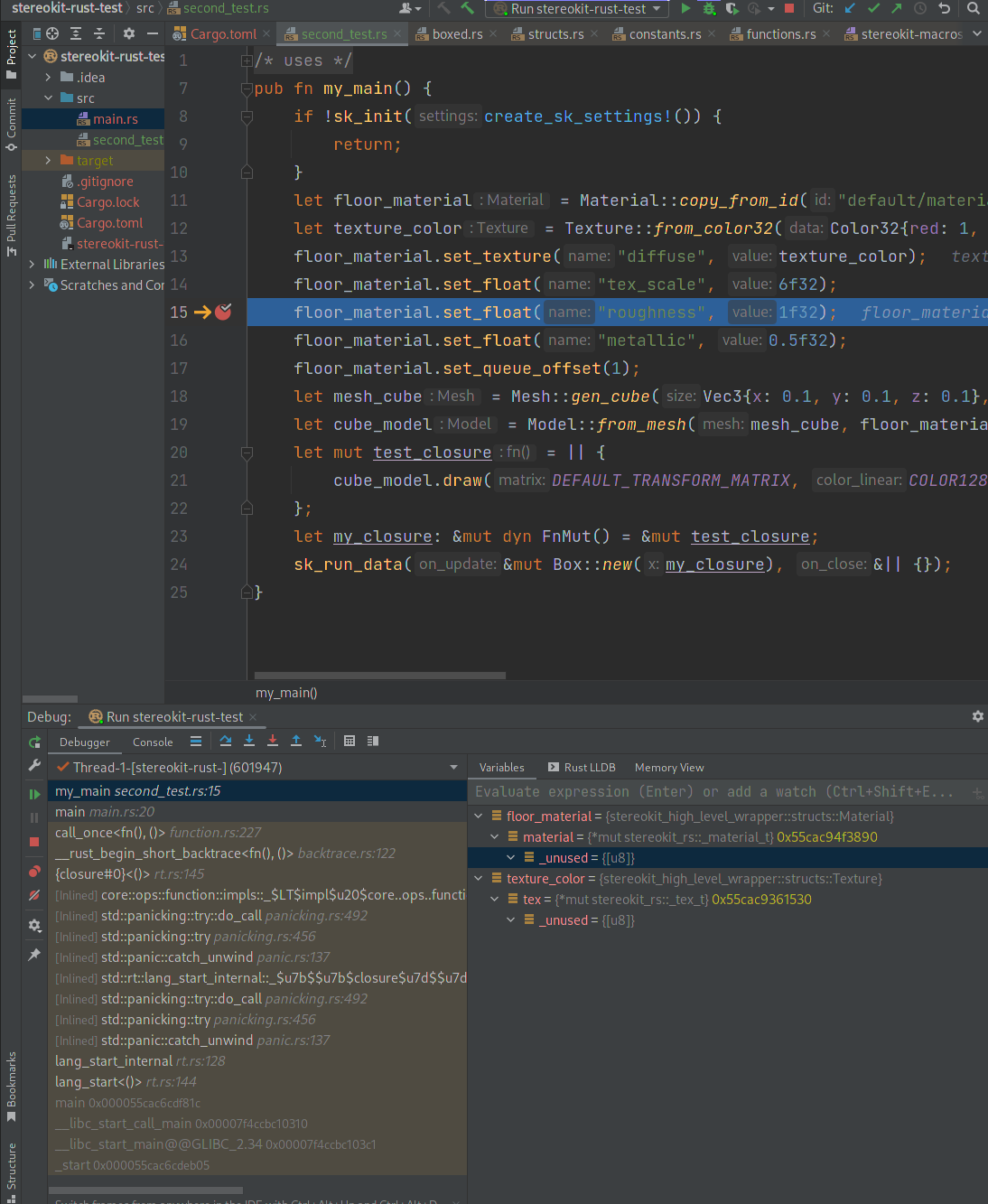 just install the rust plugin - Stardust XR