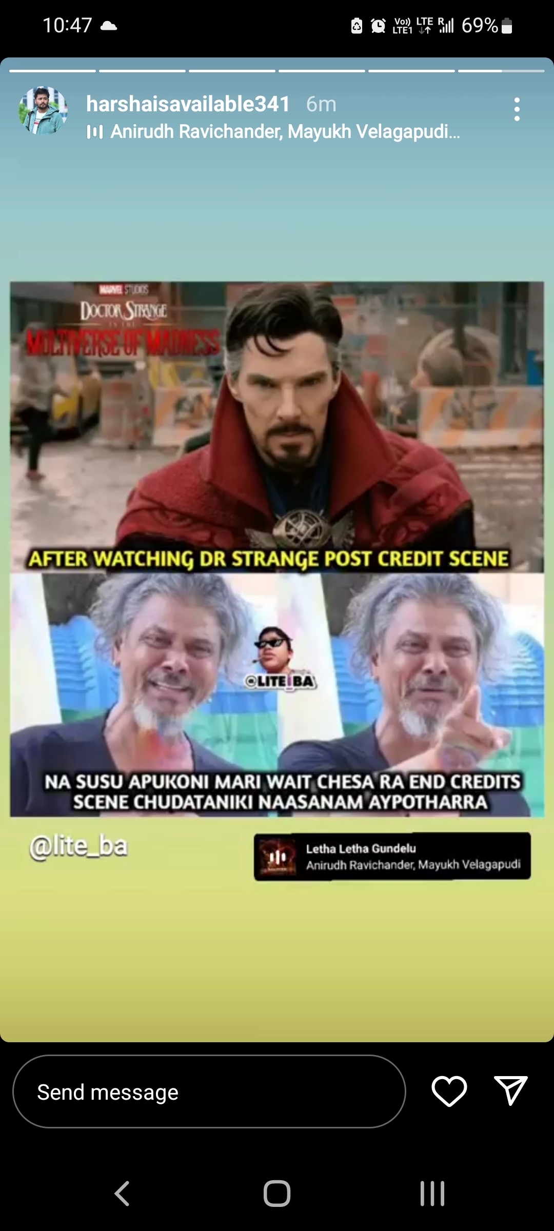 Don't know the page which i follow for Telugu movie reviews Said it's ...