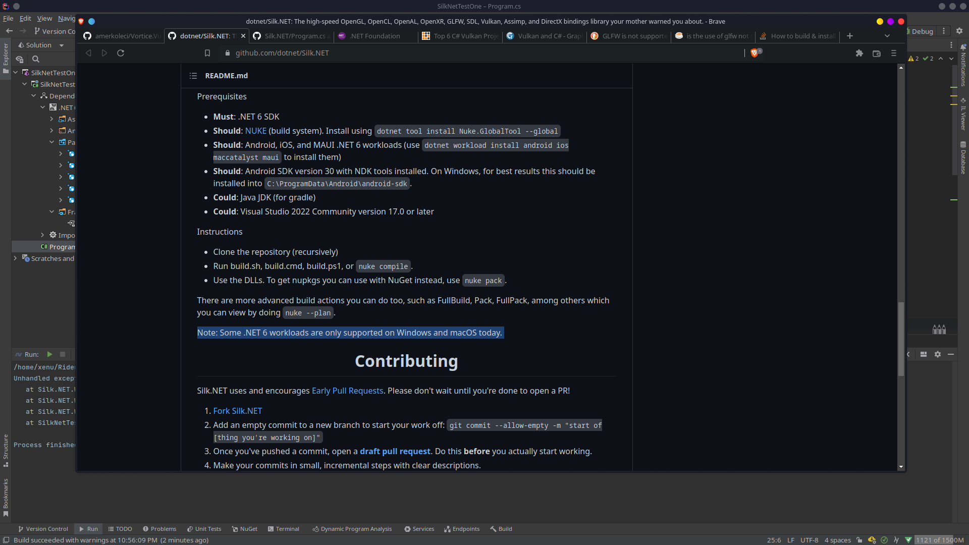16gb + GTX 750ti (Nvidia Proprietary 470 drivers) - Silk.NET