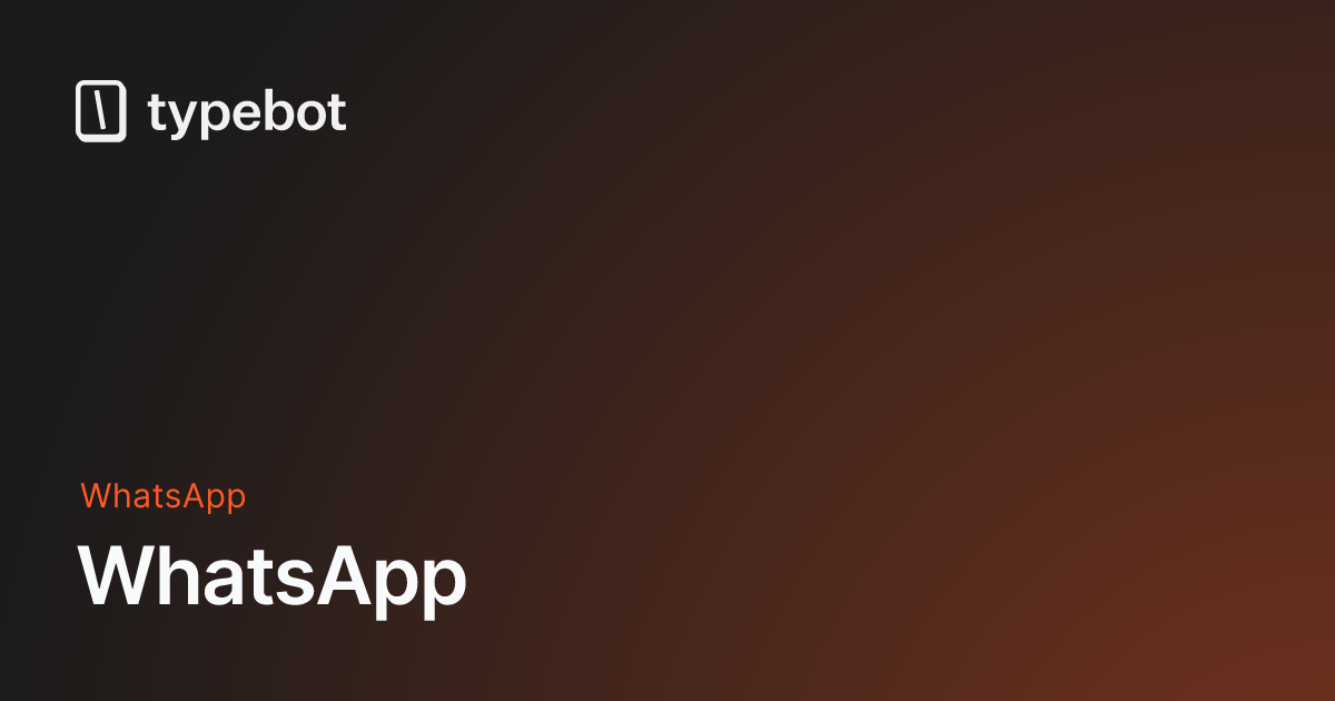 whatsapp api integration - dont return nothing - Typebot